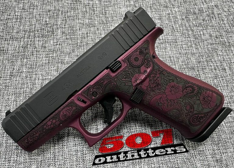 Glock 43X Custom “Black Cherry & Paisley” – 507 Outfitters