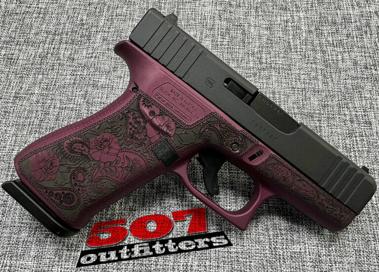 Glock 43X Custom “Black Cherry & Paisley” – 507 Outfitters