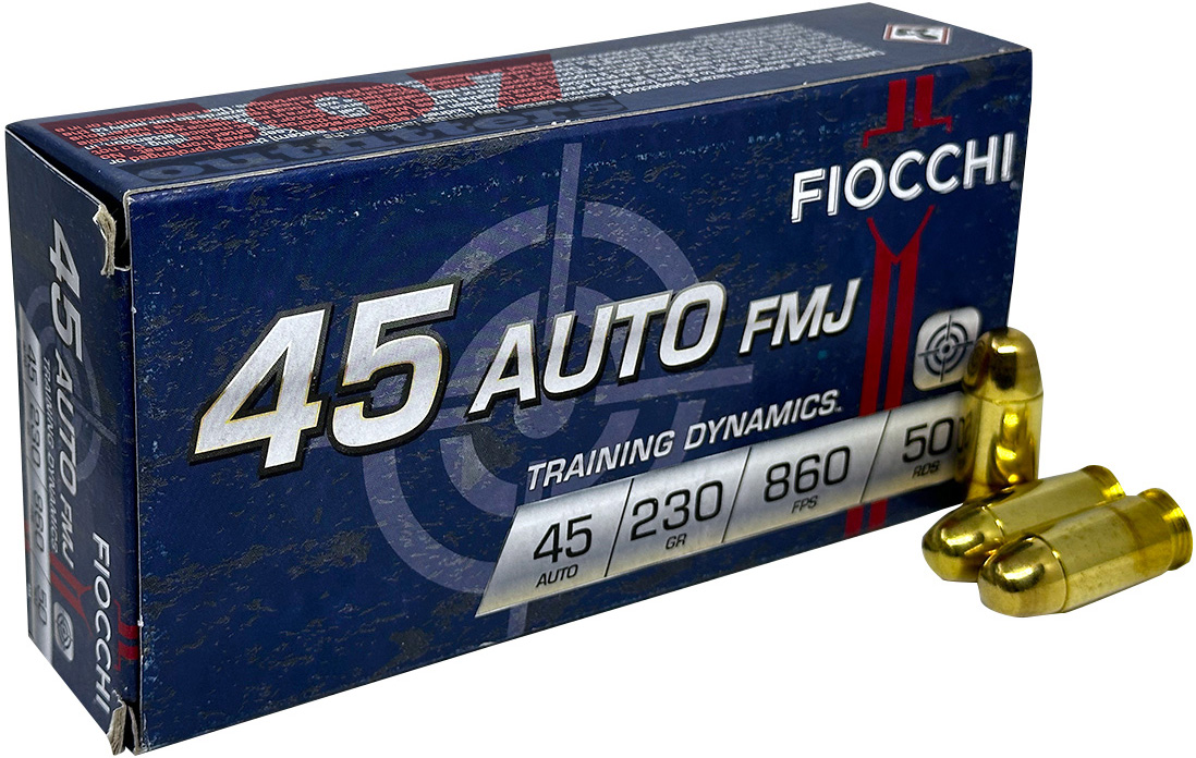 Fiocchi 45 Auto FMJ 50 round box – 507 Outfitters