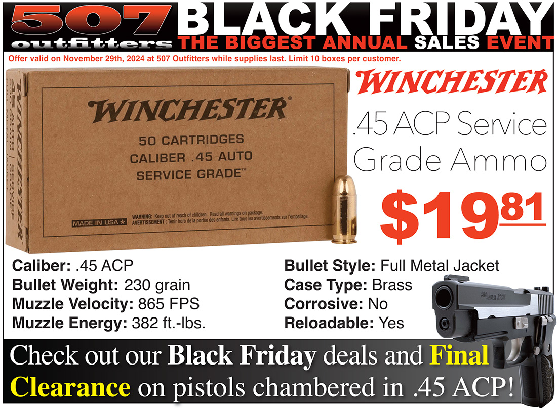 Winchester .45 ACP Service Grade Ammo – 507 Outfitters